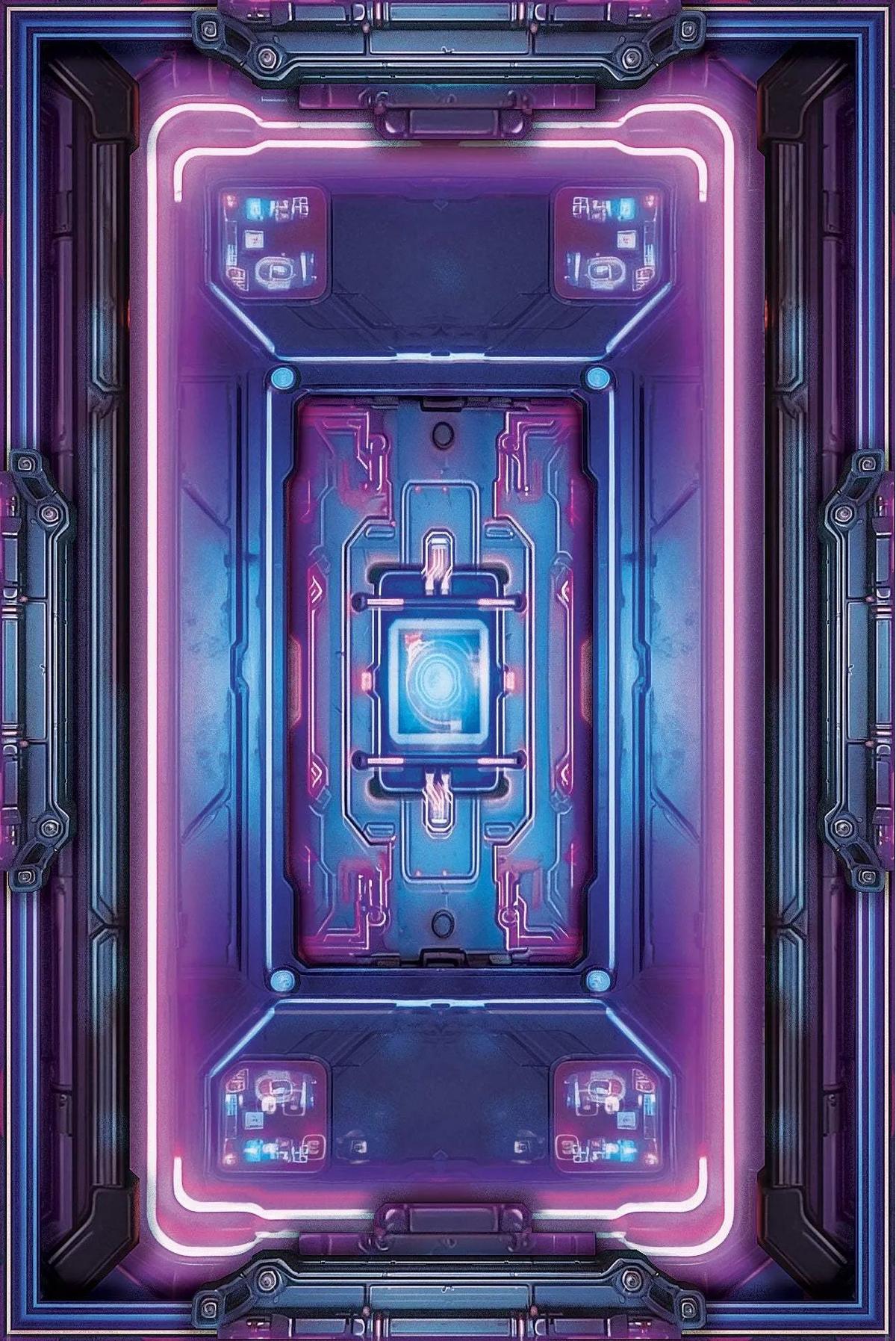 Table cyberpunk neon pour les JDR cyberpunks