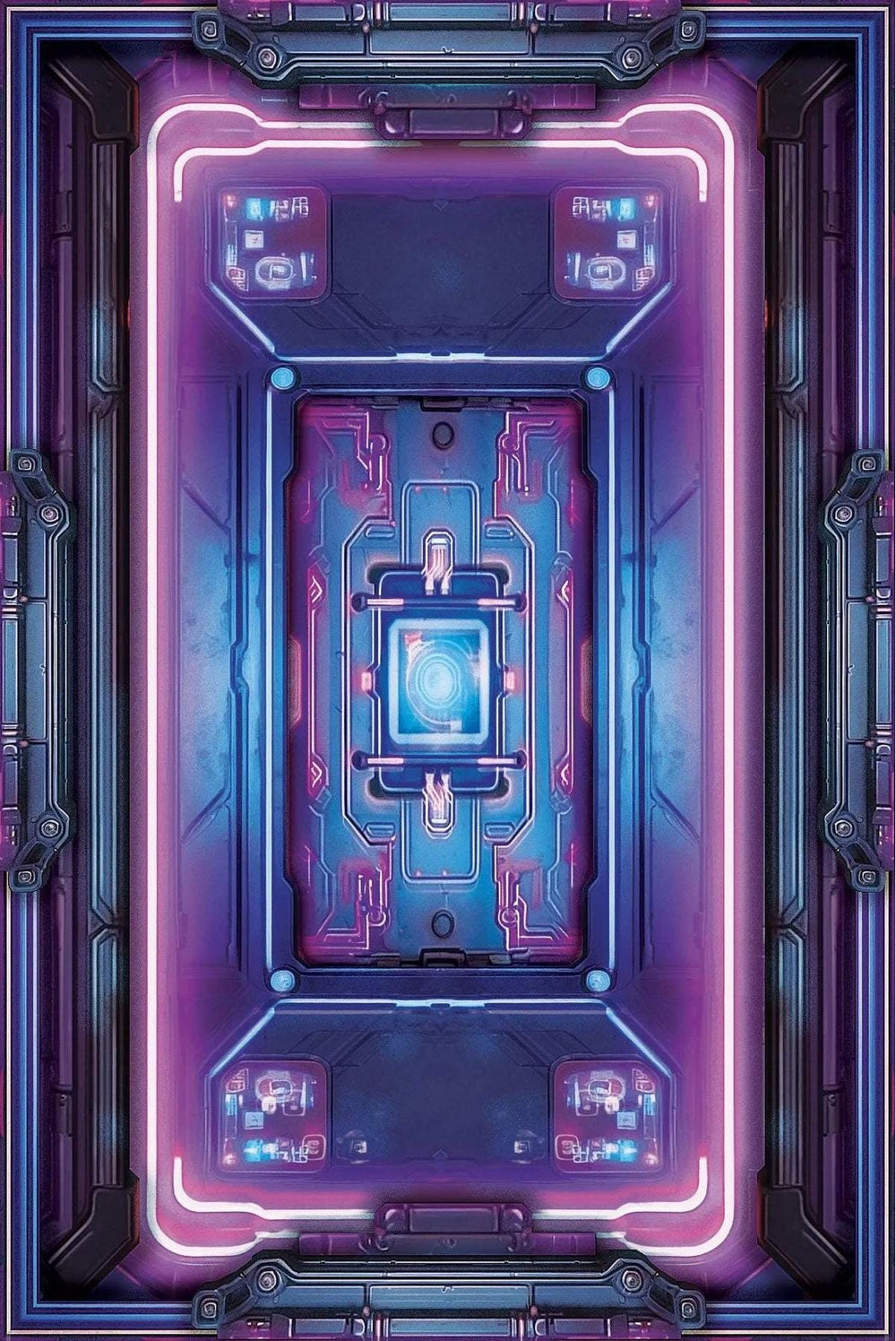 Table cyberpunk neon pour les JDR cyberpunks
